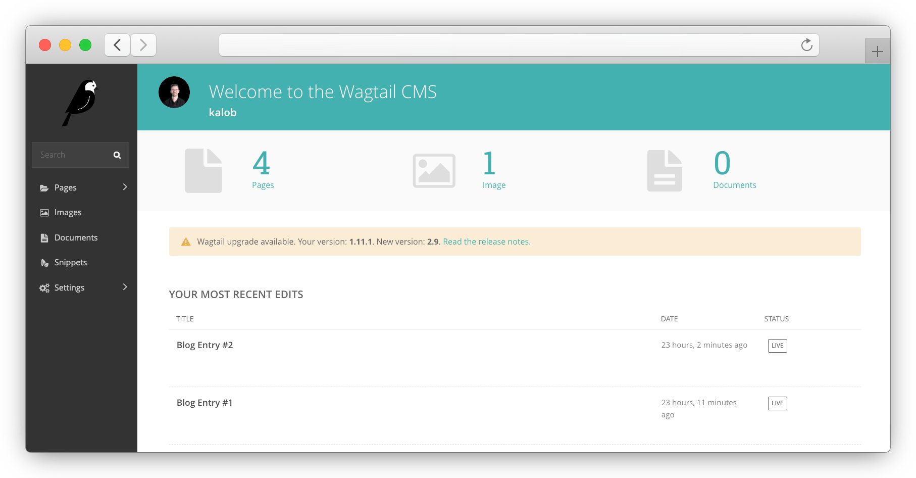 Upgrading Wagtail | Wagtail CMS